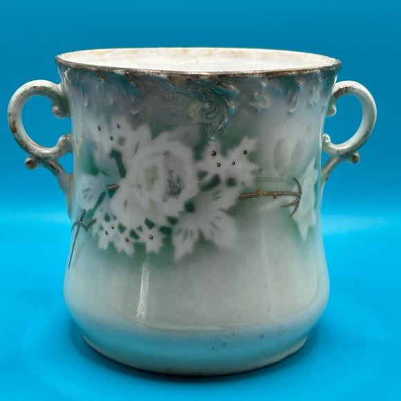 Antique | Dining | Antique Condensed Milk Hand Painted Dogwood By ...
